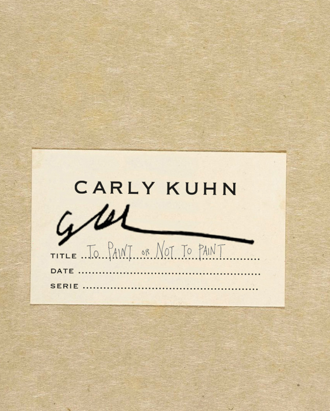 CARLY KUHN - Lareu and Gonzalez